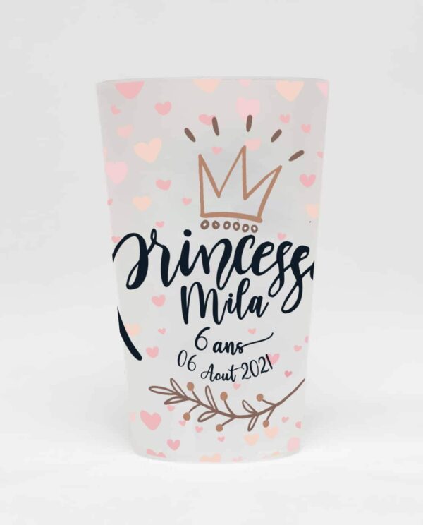 Gobelet personnalisé Anniversaire Princesse - Réutilisable et parfait ...
